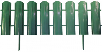 Mini gard delimitator de gradina din metal 119 x 40 cm verde CH0075