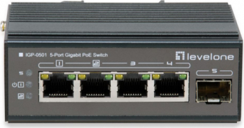 Switch Level One Igp 0502 4 Porturi Poe