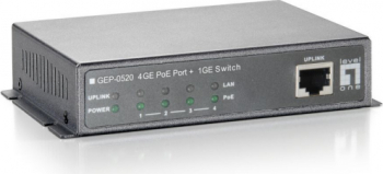 Switch Level One Igp 0502 4 Porturi Poe