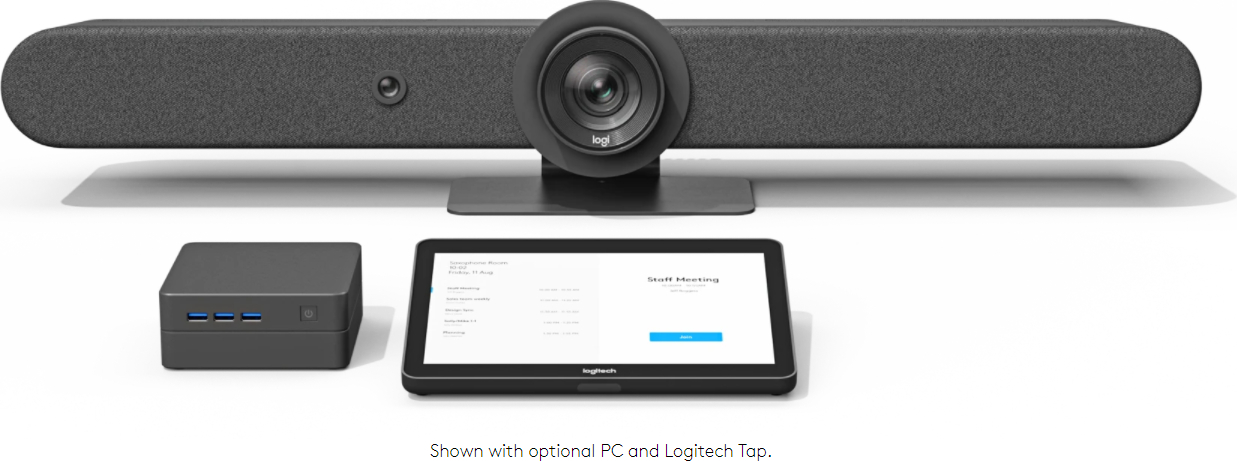 Sistem videoconferinta Logitech Rally Bar Ultra-HD 4K zoom optic 5x ...