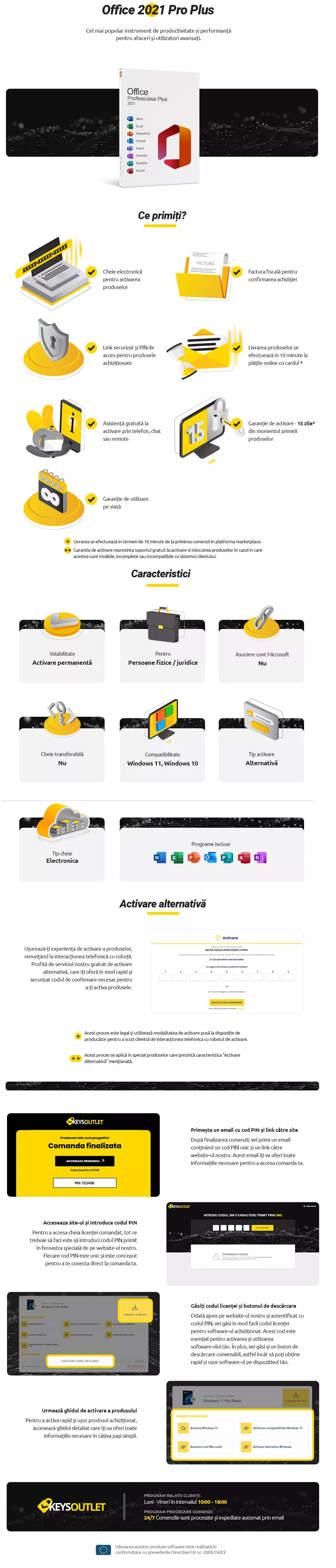 Microsoft Office 2021 Pro Plus Retail 32 64 bits - domo.ro