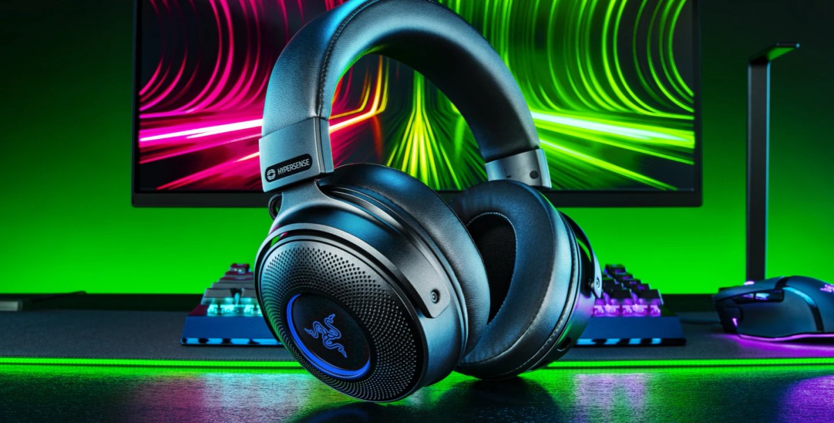 Casti Gaming Wireless Razer Kraken V3 Pro Wireless Haptic Technology ...