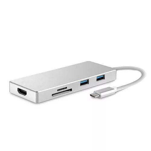 Adaptor digital multiport 4k HDMI cu port USB 3.1 - Tip C cititor de ...