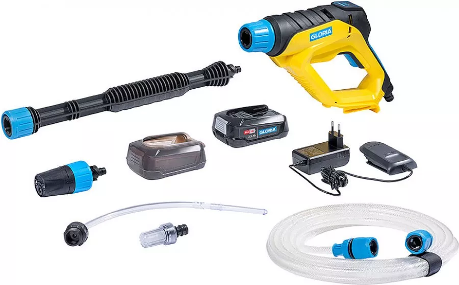GLORIA Set MultiJet 18V - sistem mobil de spalare cu presiune cu acumulator