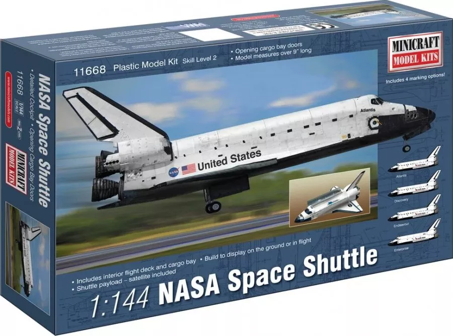 Minicraft 11668 - 1 144 NASA Space Shuttle with decal for Endeavour ...