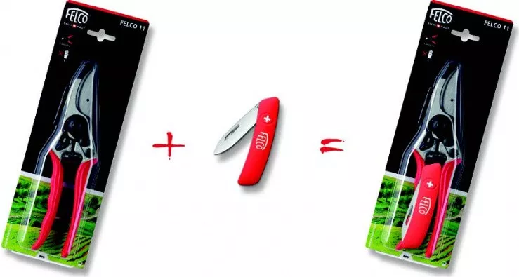 Foarfeca profesionala pentru pomi si vie FELCO 11 + Cutit FELCO 500 set ...
