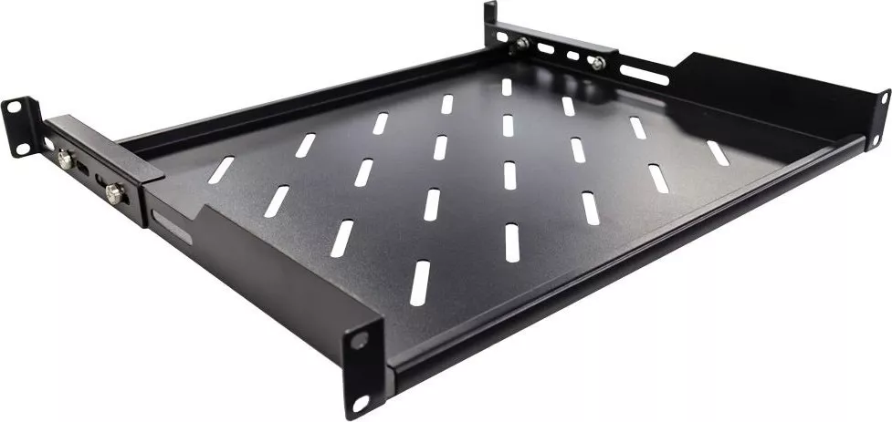 Raft rack 19 fix cu prindere ajustabila LanKATT tava rack 500mm - 1U ...