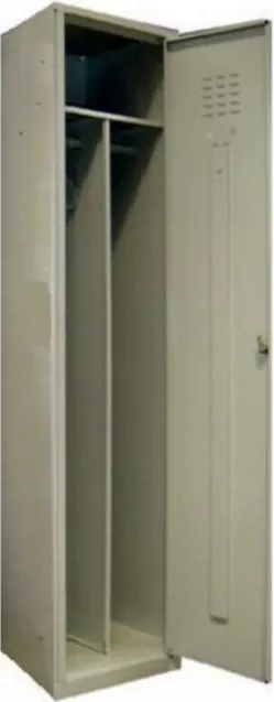 Dulap vestiar metalic compartimentat cu 1 usa 400x450x1800 mm LxlxH B4U ...