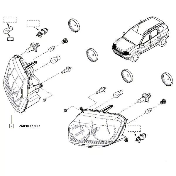 Far Dacia Duster 4X4 260103738R - domo.ro