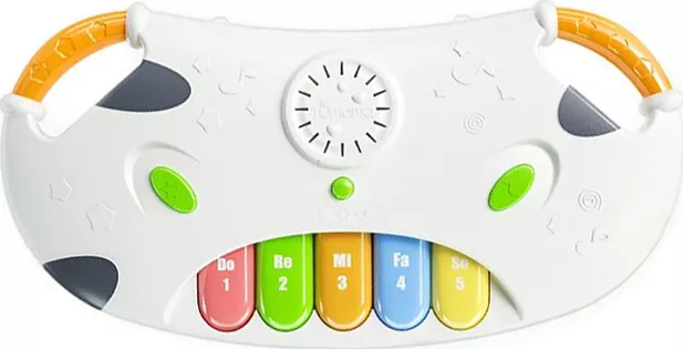 Tastatura muzicala pian design amuzant si colorat in forma de vacuta ...