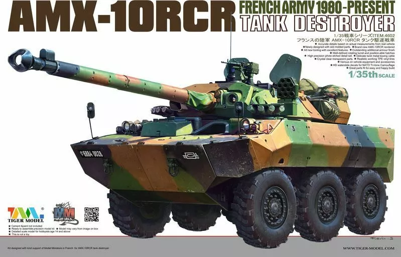 Tiger Model 4602 - 1 35 AMX-10RCR Tank Destroyer hvni_996004757 - domo.ro