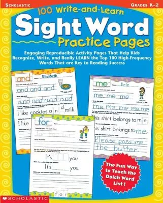 100 Write And Learn Sight Word Practice Pages Engaging Reproducible ...
