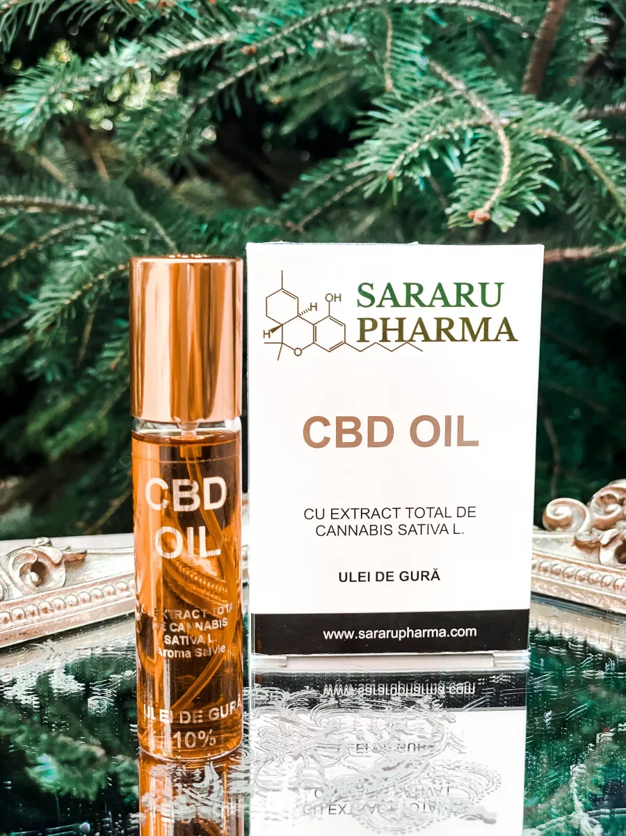 Spray 20ml ulei CBD cu extras de canepa Spectru Complet SARARU PHARMA ...