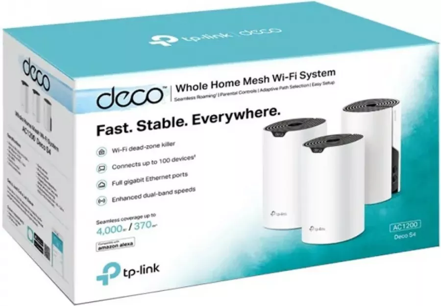 Sistem Wireless Mesh TP-LINK Deco S4 AC1200 Dual Band 300 + 867 Mbps 3 ...