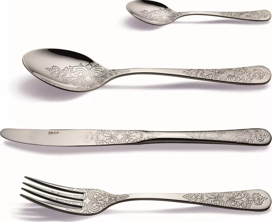 Set tacamuri inox 6 persoane ANTIQUE ATQ02 - domo.ro