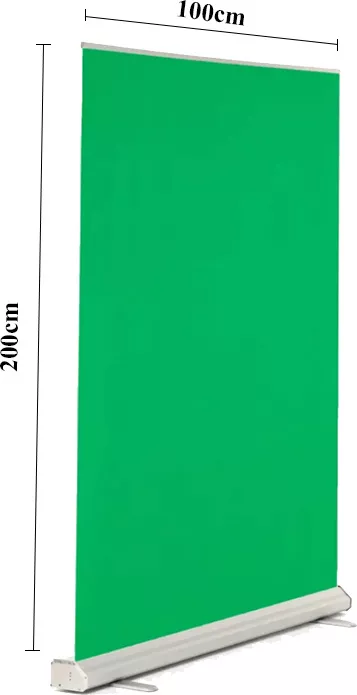 Fundal Verde Green Screen 100x200cm cu mecanism retractabil GS100x200 ...