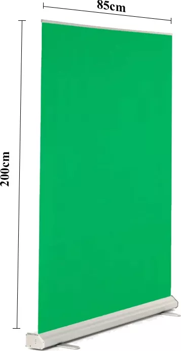 Fundal Verde Green Screen cu mecanism retractabil 85x200cm