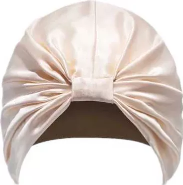 Boneta Fashion Turban din matase naturala Mulberry - Champagne ...