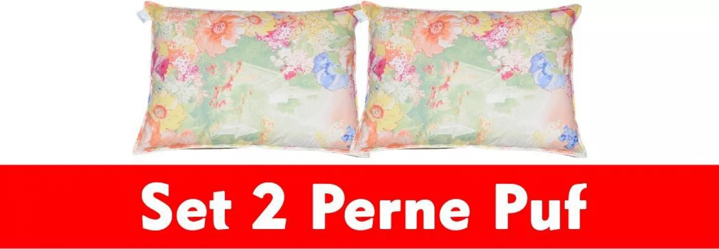 Set 2 perne traditionale puf de gasca HTT dimensiuni 50x70x20 cm ...