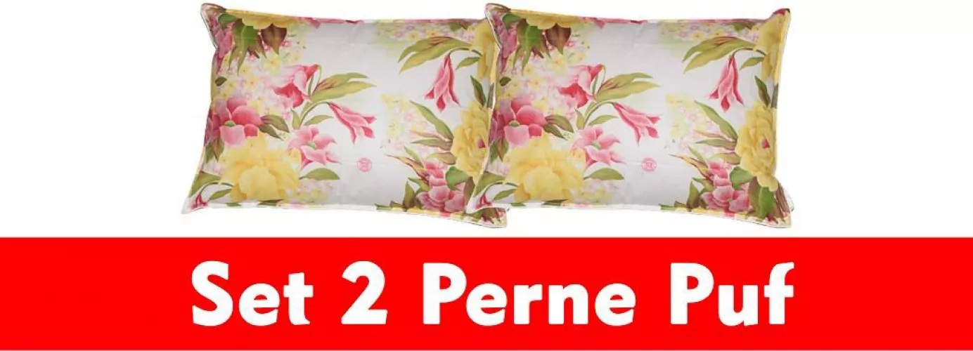 Set 2 perne traditionale puf de gasca HTT dimensiuni 50x70x20 cm ...