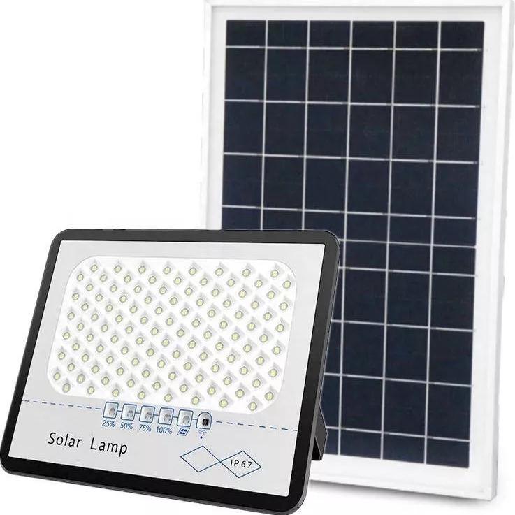 Lampa Led 50W cu Panou Solar si telecomanda 139458 - domo.ro
