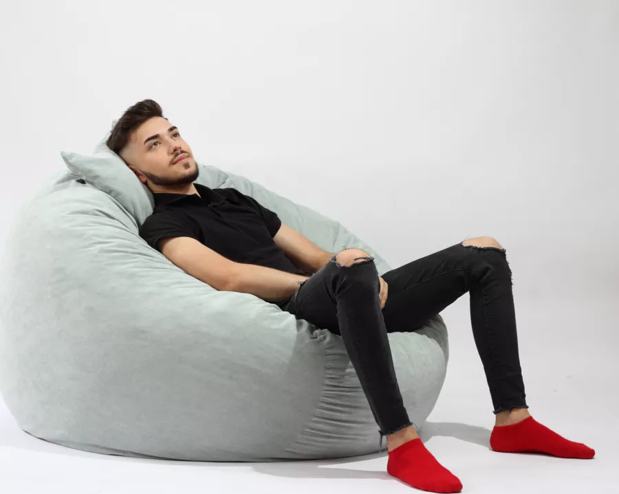 Fotoliu Set King Size + Perna decorativa - Light Mint Gama Premium ...