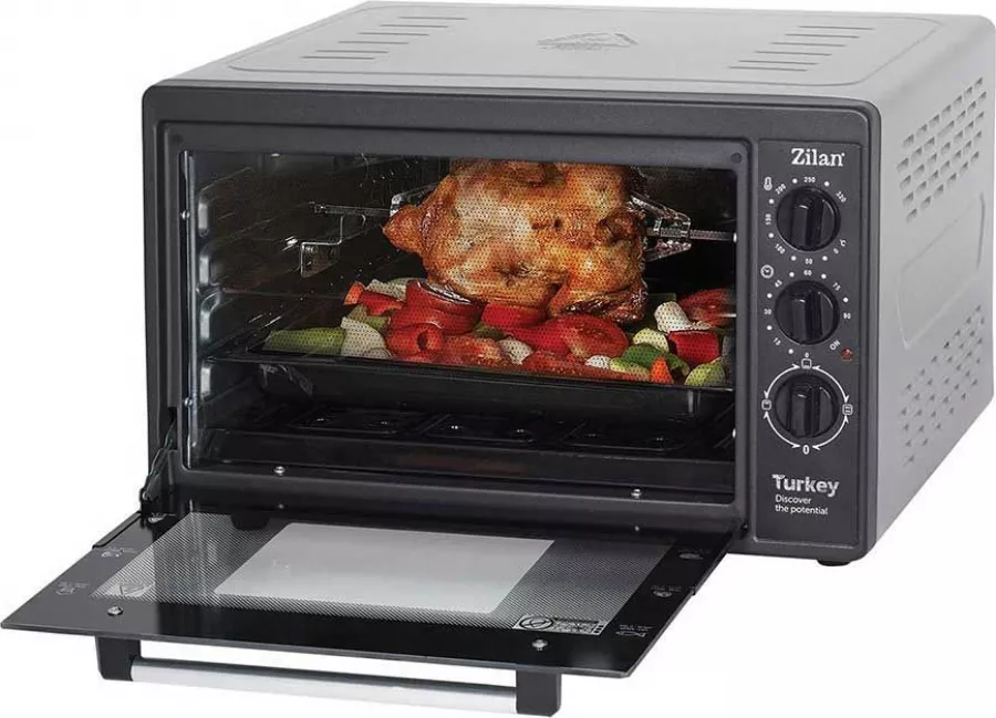 Cuptor Electric Cu Rotisor Zilan ZLN-2461 Polomatic 32L 1500W Timer Gri ...
