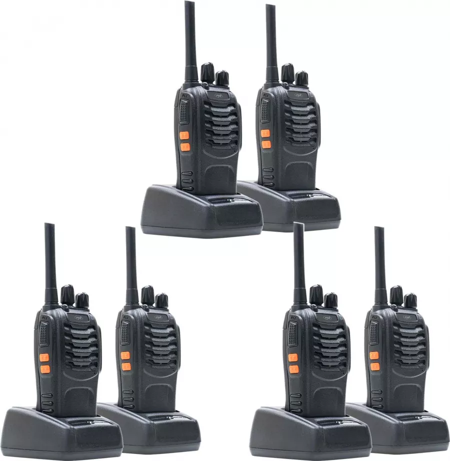 Statii radio portabile PNI PMR R40 PRO 16 canale 6buc Negru pni-r40-6 ...