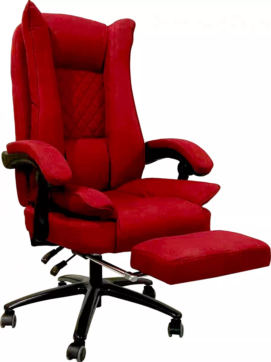 Scaun profesional Arka Chairs B67 Textil rosu cu suport picioare b67 ...