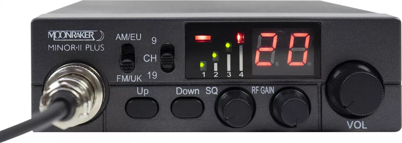 Statie radio CB Moonraker MINOR II PLUS 12V/24V AM FM 80 canele Negru ...