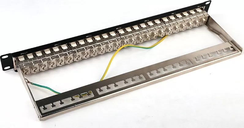 Patch Panel 19 Modular Echipat cat6A 10GB LanKATT FTP/STP 24port x RJ45 1U