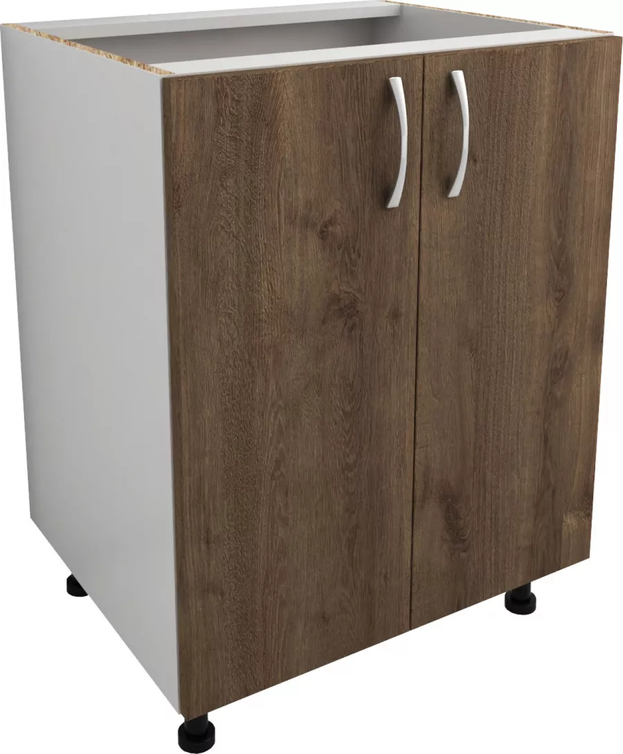 Corp Baza 2 Usi haaus Alb/Stejar Bronz 60 x 50 x 80 cm 911867 - domo.ro