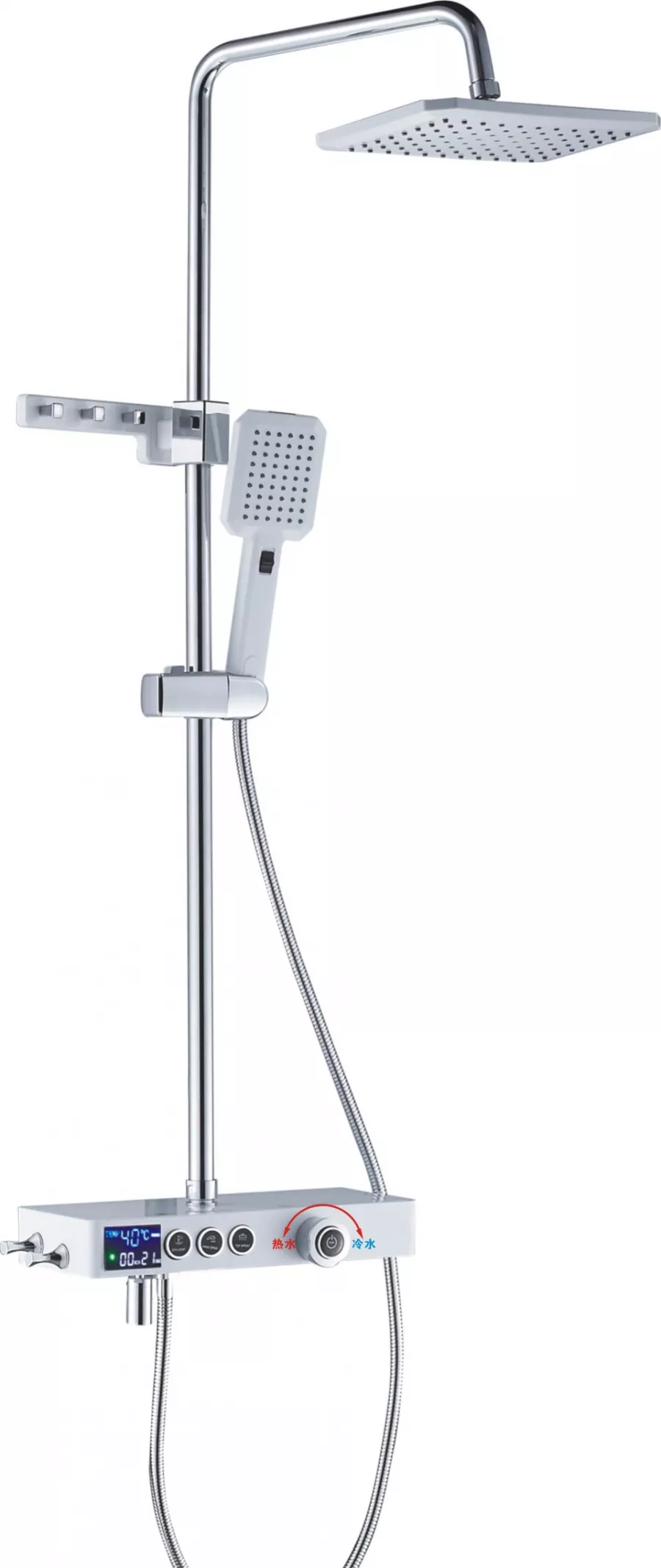 Coloana de dus Cu Para si Furtun 3 functii InoxSUS304 Alb SJG-005 giv5 ...