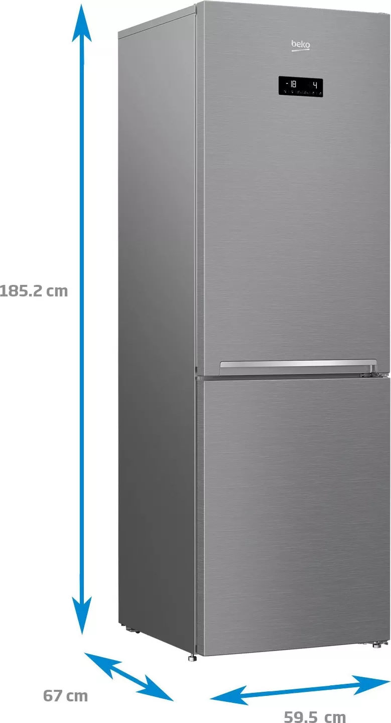 Combina frigorifica Beko RCNA366E40ZXBN 324 L Clasa E HarvestFresh ...