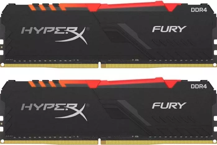 Memorie HyperX Fury RGB 32GB DDR4 3200MHz CL16 Dual Channel Kit - domo.ro