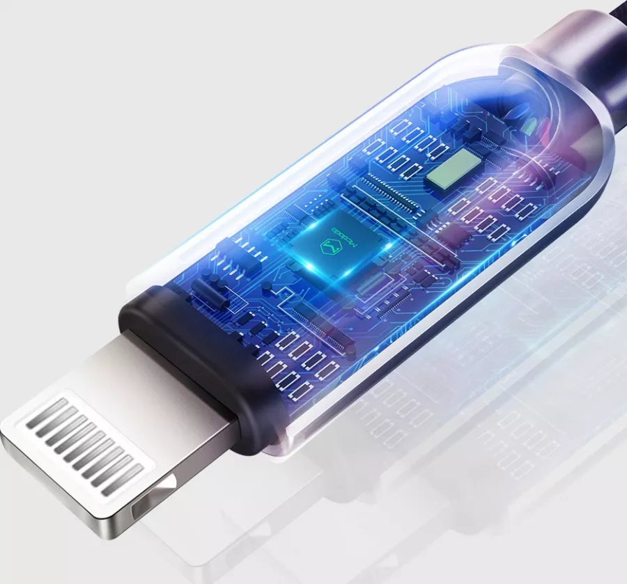 Cablu Mcdodo Auto Disconnect USB la Lightning Rosu 1.2m max 2A led ...