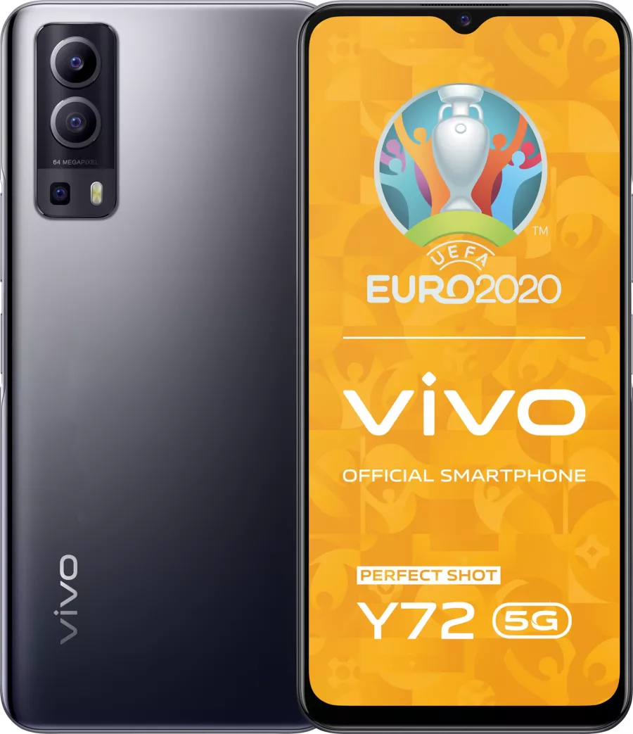 Telefon mobil Vivo Y72 Dual SIM 8GB RAM 128GB 5G Graphite Black V2041 black - domo.ro