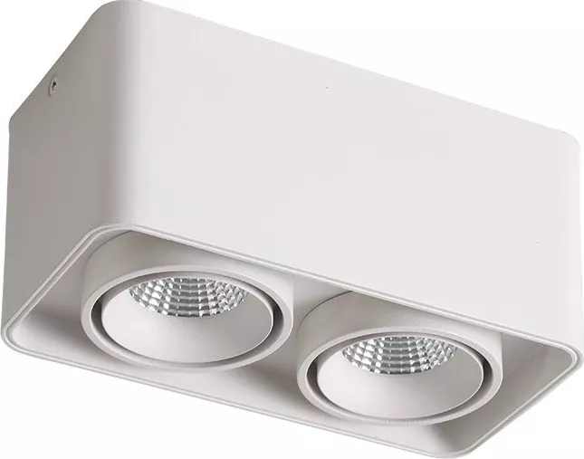Spot Led Cub 2X15W 2700Lm 4000K 195X100X100 Alb Fucida FS0148 - domo.ro