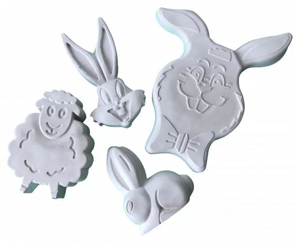 Set figurine Galindo De pictat si colorat Animale Ipsos + 4 ani 4 buc ...