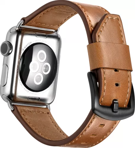 Curea pentru Apple Watch Piele Naturala Leather Loop Compatibila cu ...