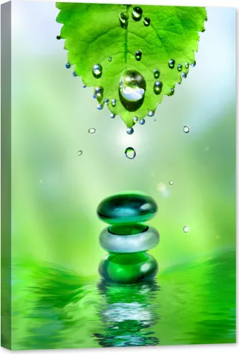 Tablou luminos in intuneric GlowforHome Spa Pietre Stralucitoare Cu ...