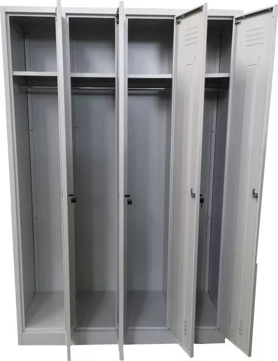 Dulap vestiar metalic cu 4 usi 1175x450x1800 mm LxlxH B4U 15426582 ...