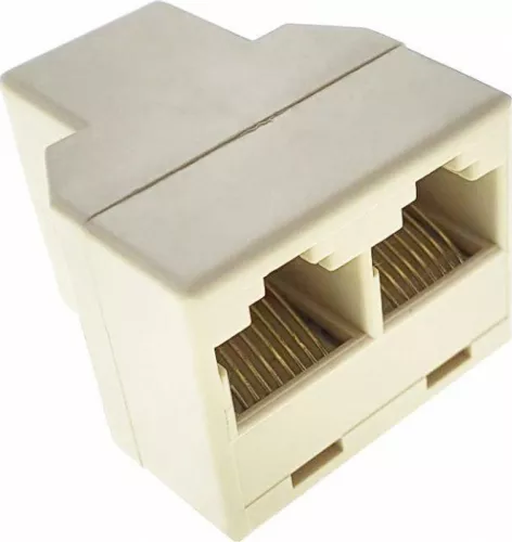 Conector multiplicator retea UTP RJ45 8p8c mama la 2 porturi mama RJ45 ...
