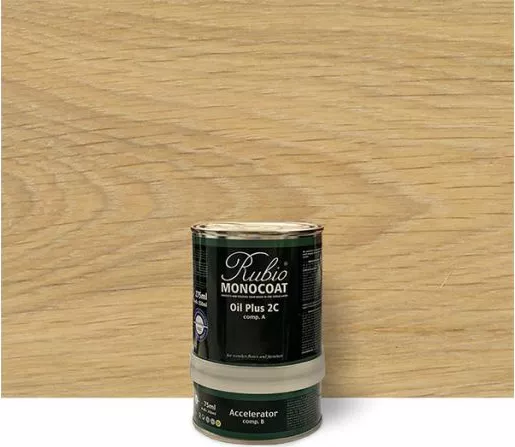 Set ulei lemn interior si accelerator Rubio RMC Oil Plus 2C Mist 350ml ...