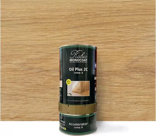 Set ulei lemn interior si accelerator Rubio RMC Oil Plus 2C Mist 5 1.3L ...