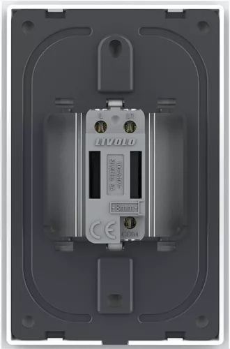 Intrerupator Simplu Cap Scara Cruce cu Touch Livolo cu Rama Din Sticla ...