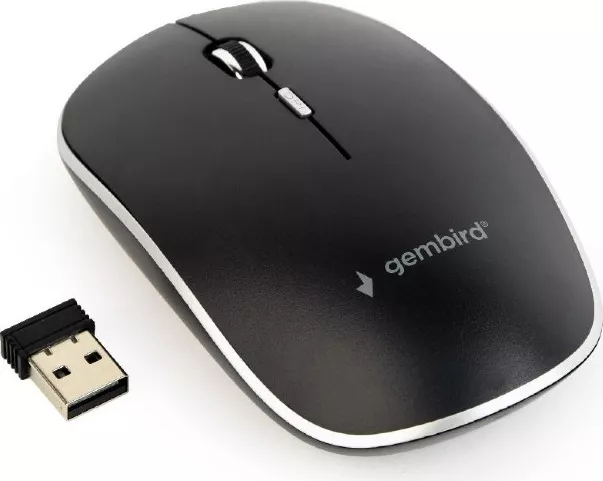 GEMBIRD Silent wireless optical mouse black musw-4bs-01 - domo.ro
