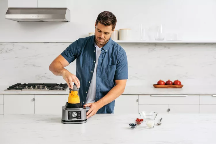 Blender de masa Ninja CB350EU 2.1 L 1200 W Pulse Auto-iQ Gri PowerMix Inox