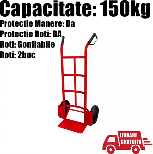 Liza Carucior Transport Butelie Butoaie Lazi Cutii Colete Marfa 150kg ...