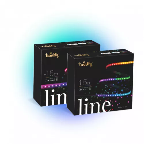 Banda led Twinkly Line de 1 5m - Control smart prin aplicatie twl100stw ...